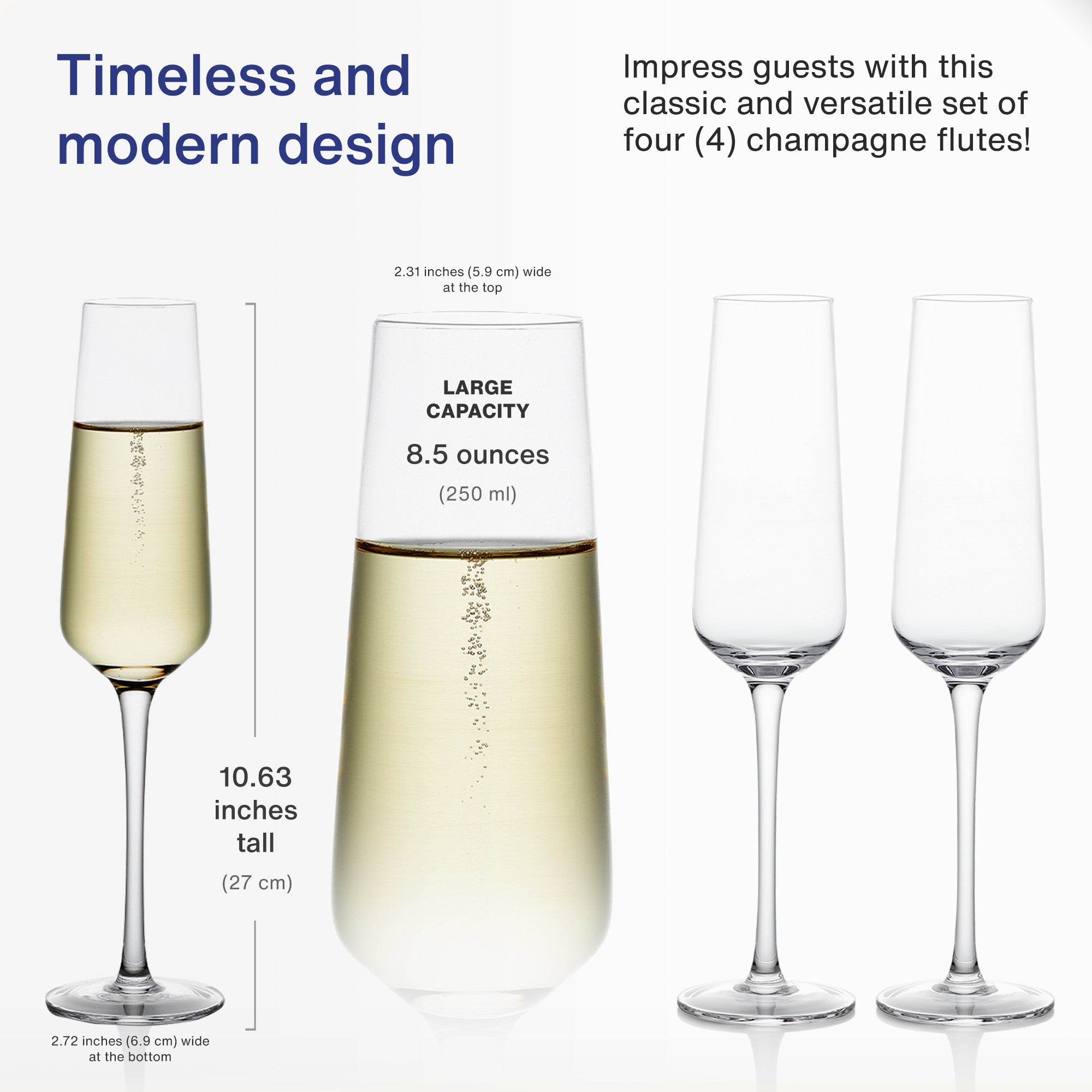 champagne flute shape