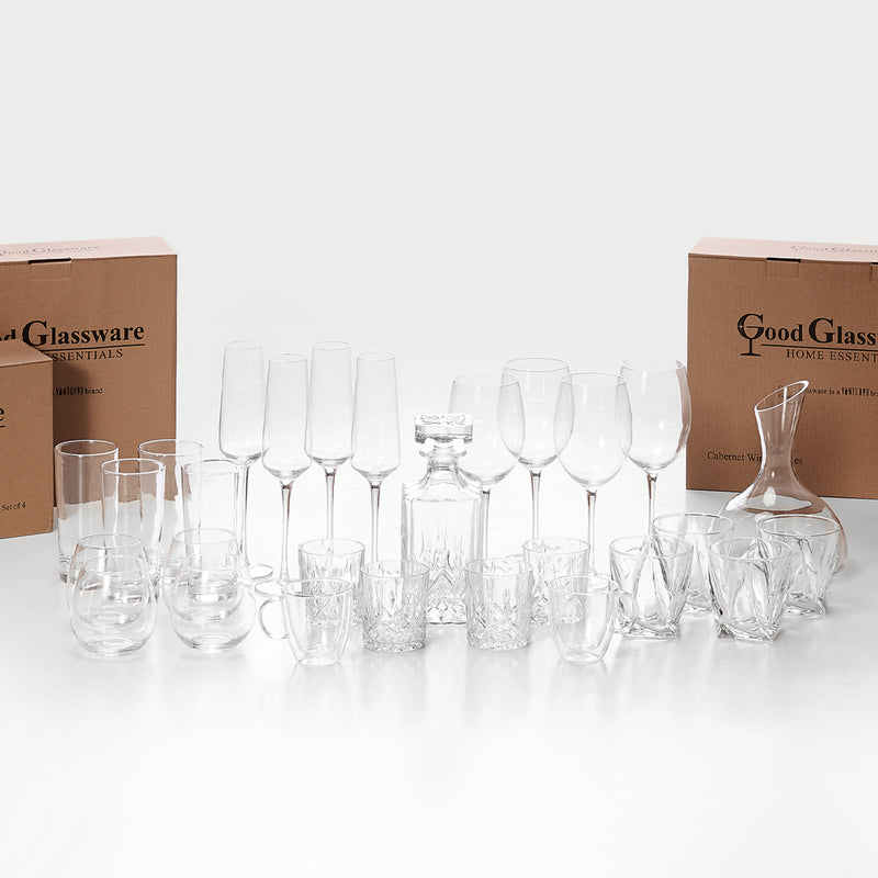 GoodGlassware Highball Glasses (Set of 4, 13.5 oz)